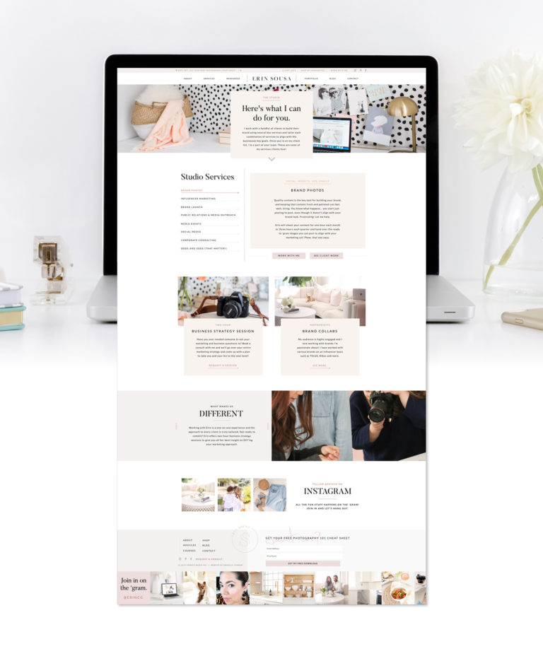 Erin Sousa's Brand & Website Launch - Danielle Connor